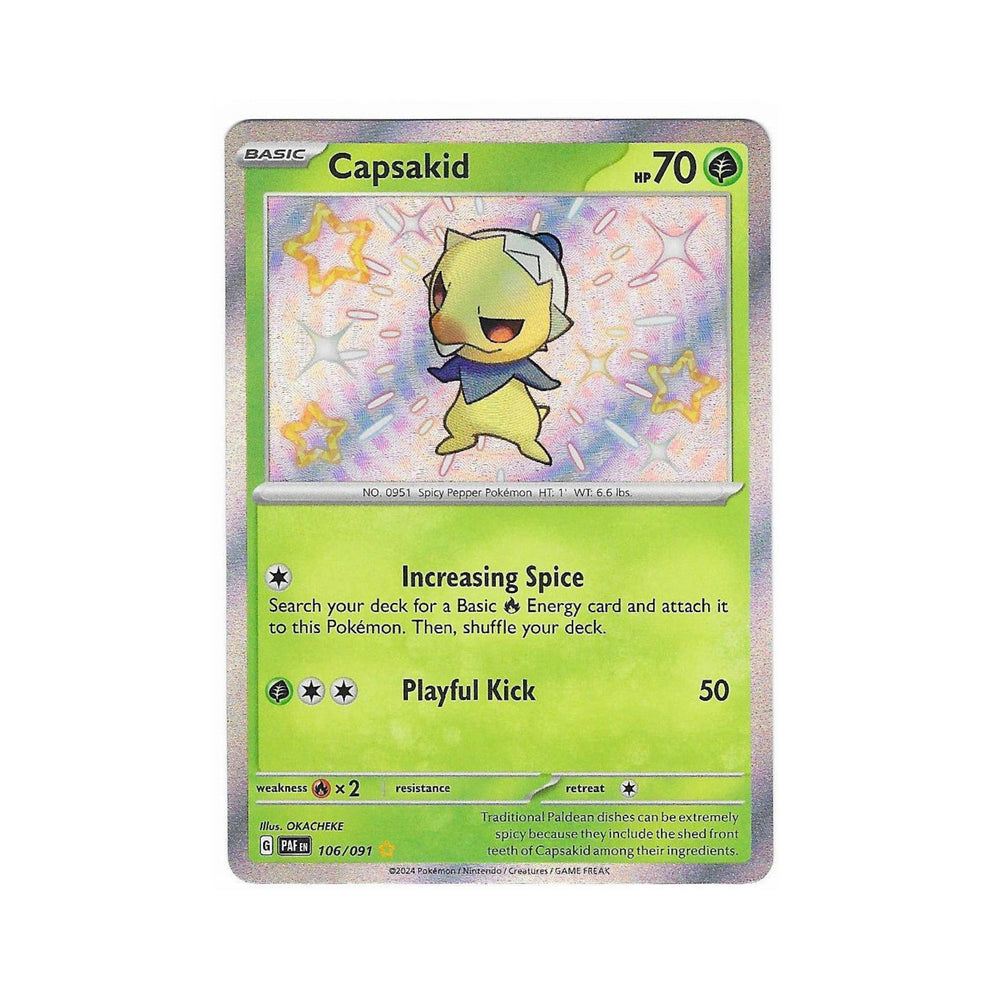 Shiny Capsakid 106/091 - Shop Pokemon Cards – Mochi Pals