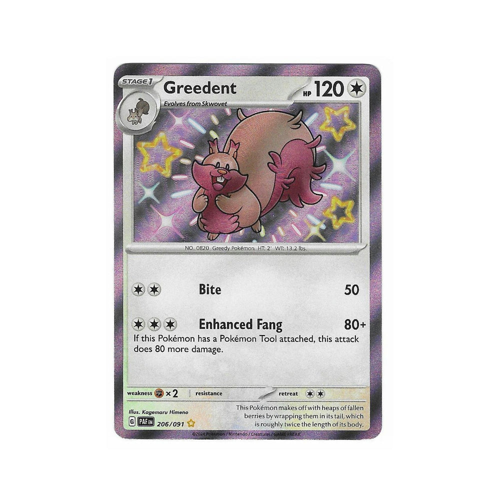 Shiny Greedent 206/091 - Shop Pokemon Cards – Mochi Pals