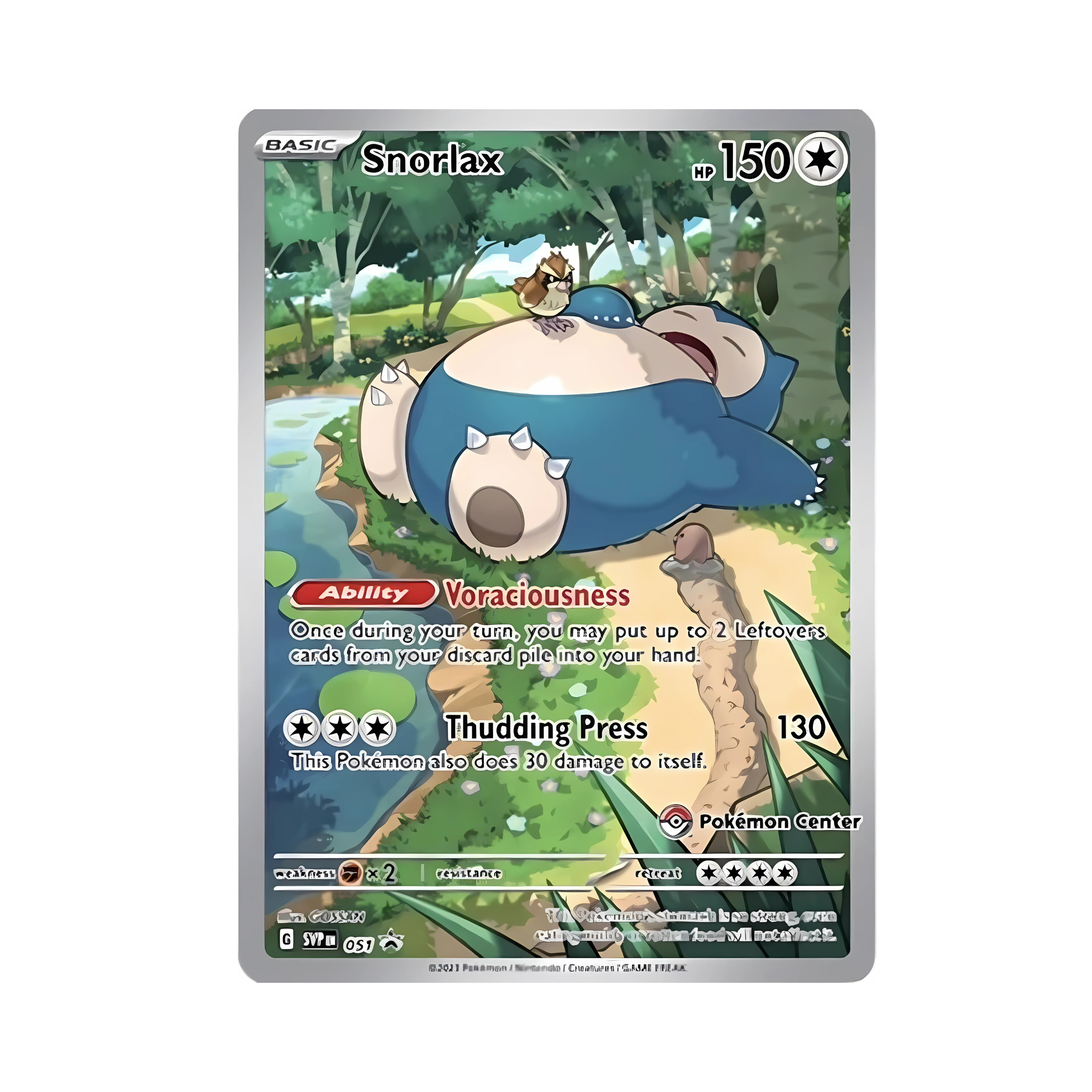 Snorlax 151 Pokemon Centre Stamped Promo – Mochi Pals