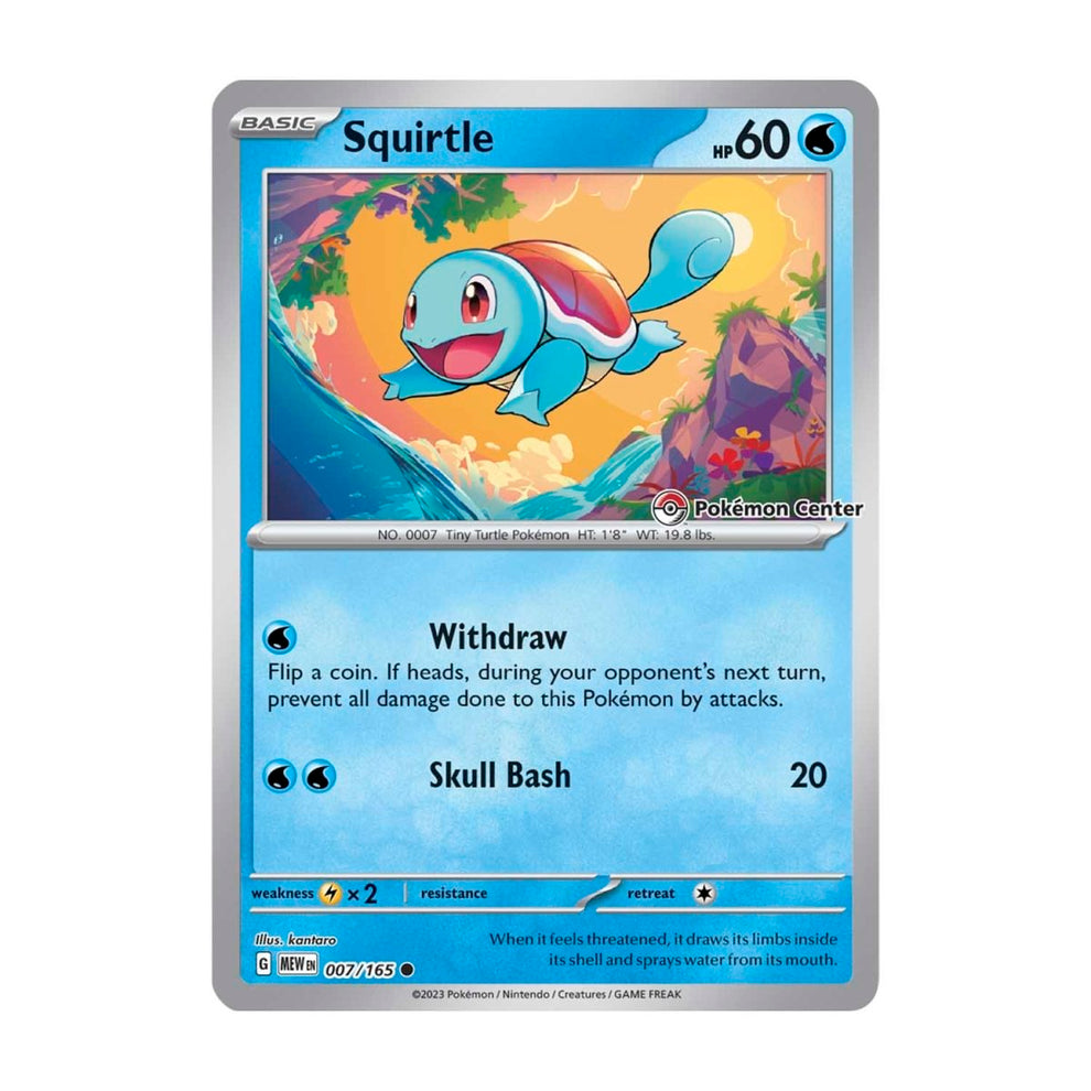 Squirtle 151 Pokemon Centre Stamped Promo - Shop Pokemon Cards – Mochi Pals
