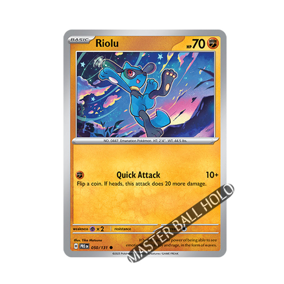 Riolu Master Ball Holo 050/131 – Mochi Pals